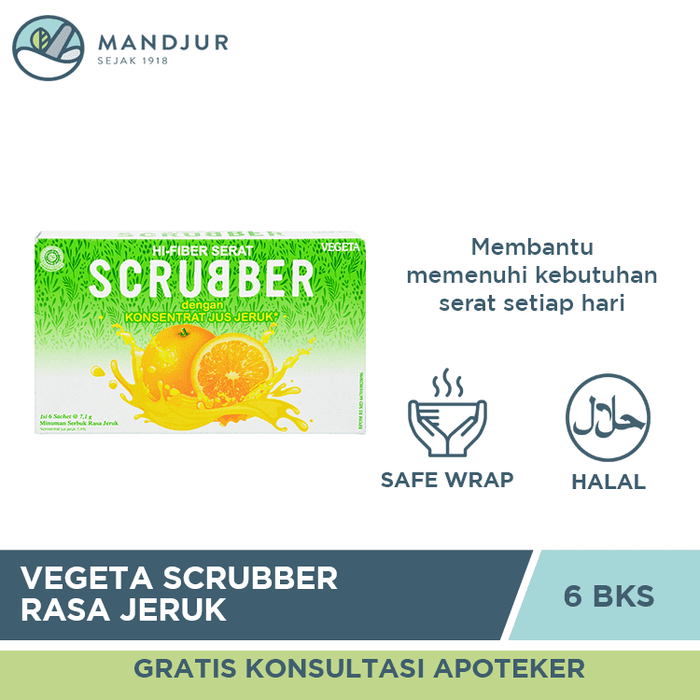 Vegeta Scrubber Rasa Jeruk — Apotek Mandjur