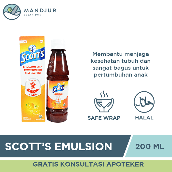 Scott's Emulsion 200 ml — Apotek Mandjur