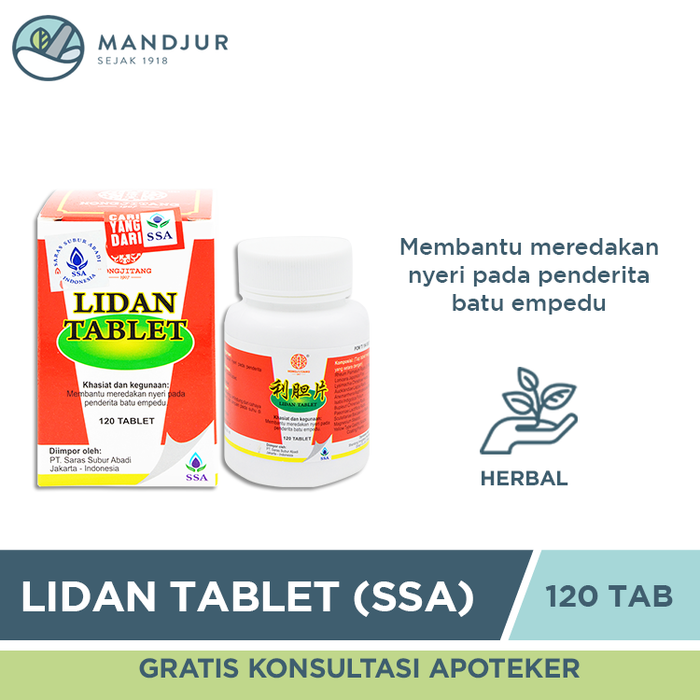 Lidan Tablets (SSA) — Apotek Mandjur