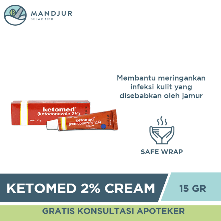 Ketomed 2% Cream 15 Gram — Apotek Mandjur