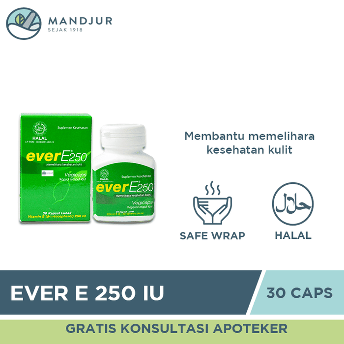 Ever E 250 IU 30 Kapsul — Apotek Mandjur