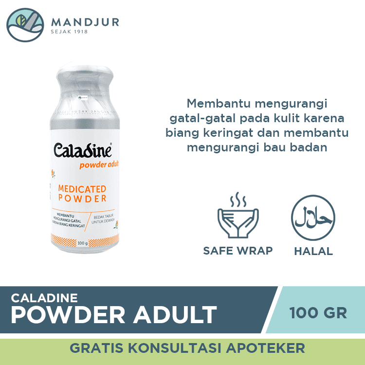 Caladine Powder Adult 100 Gr — Apotek Mandjur