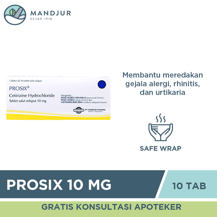 Prosix 10 Mg 10 Tablet — Apotek Mandjur