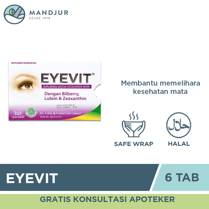 Eyevit 6 Tablet — Apotek Mandjur