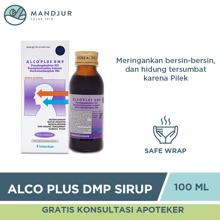 Alco Plus DMP Sirup 100 ml — Apotek Mandjur