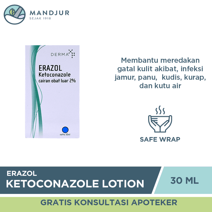 Erazol Lotion 30 mL — Apotek Mandjur