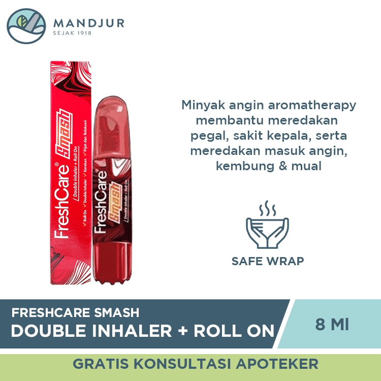 Freshcare Smash Double Inhaler + Roll On — Apotek Mandjur
