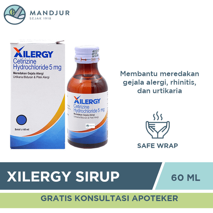 Xilergy Sirup 60 mL — Apotek Mandjur