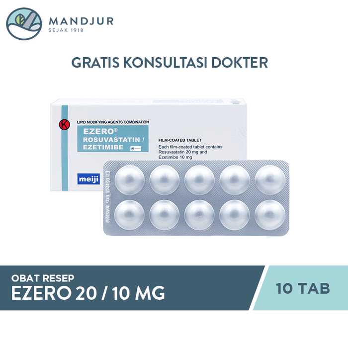 Ezero 20/10 mg 10 Tablet — Apotek Mandjur