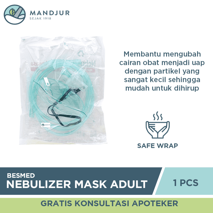 Masker Nebulizer Adult — Apotek Mandjur