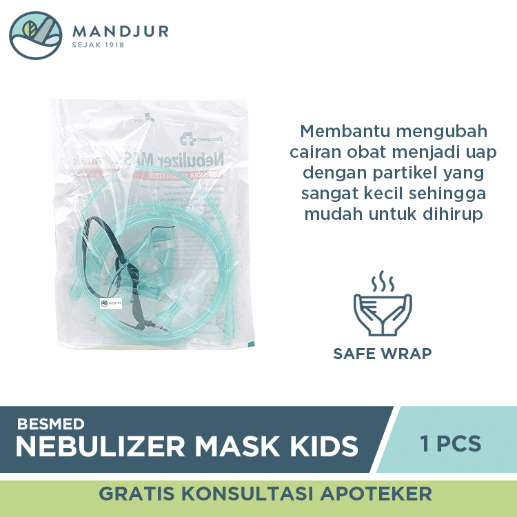 Masker Nebulizer Kids - Masker Uap Anak — Apotek Mandjur