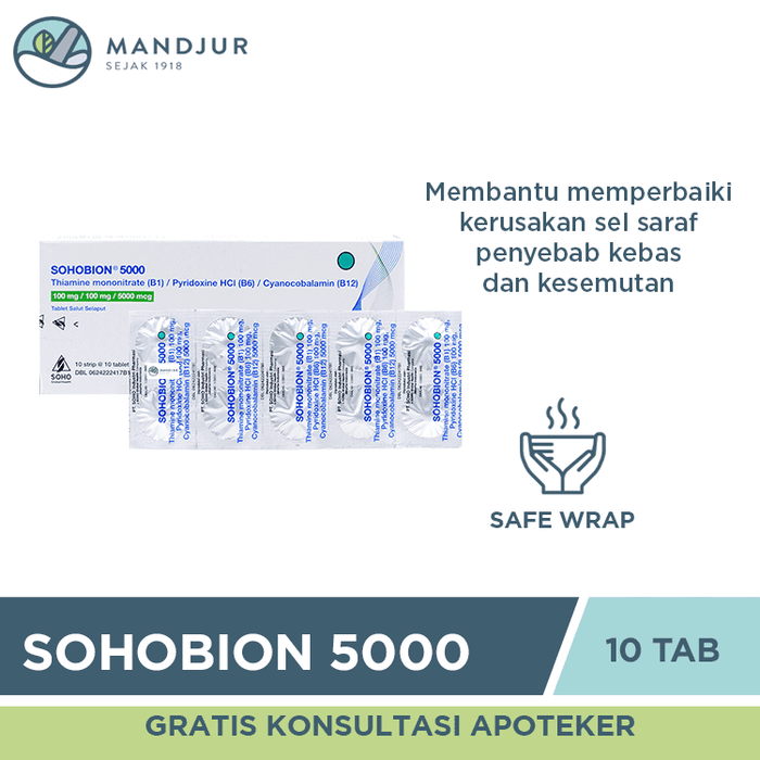 Sohobion 5000 10 Tablet — Apotek Mandjur