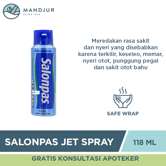 Salonpas Jet Spray 118 mL — Apotek Mandjur