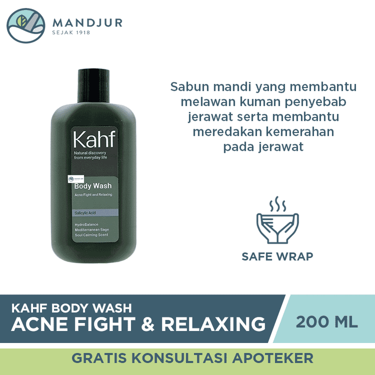Kahf Acne Fight and Relaxing Body Wash 200 mL — Apotek Mandjur