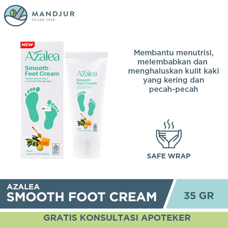 Azalea Smooth Foot Cream 35 Gr — Apotek Mandjur