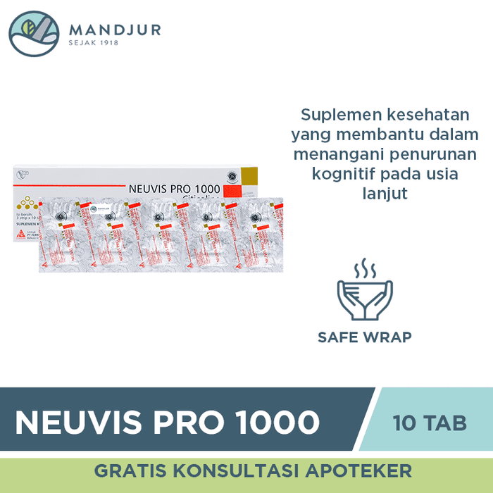 Neuvis Pro 1000 Strip 10 Tablet — Apotek Mandjur
