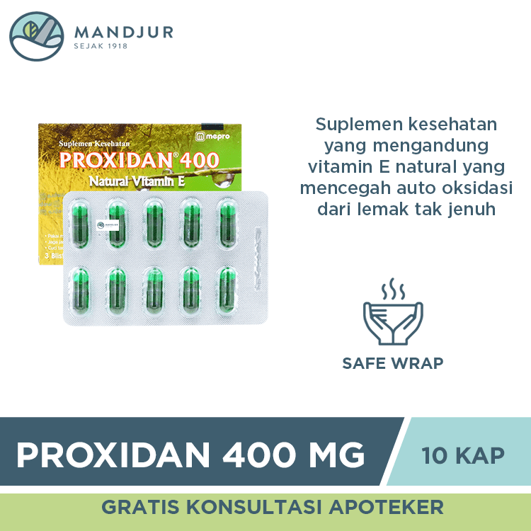 Proxidan 400 Mg 10 Kapsul — Apotek Mandjur