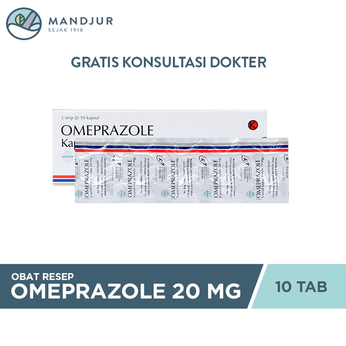 Omeprazole Novell 20 Mg 10 Tablet — Apotek Mandjur