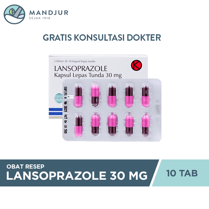 Lansoprazole Novell 30 Mg 10 Kapsul — Apotek Mandjur