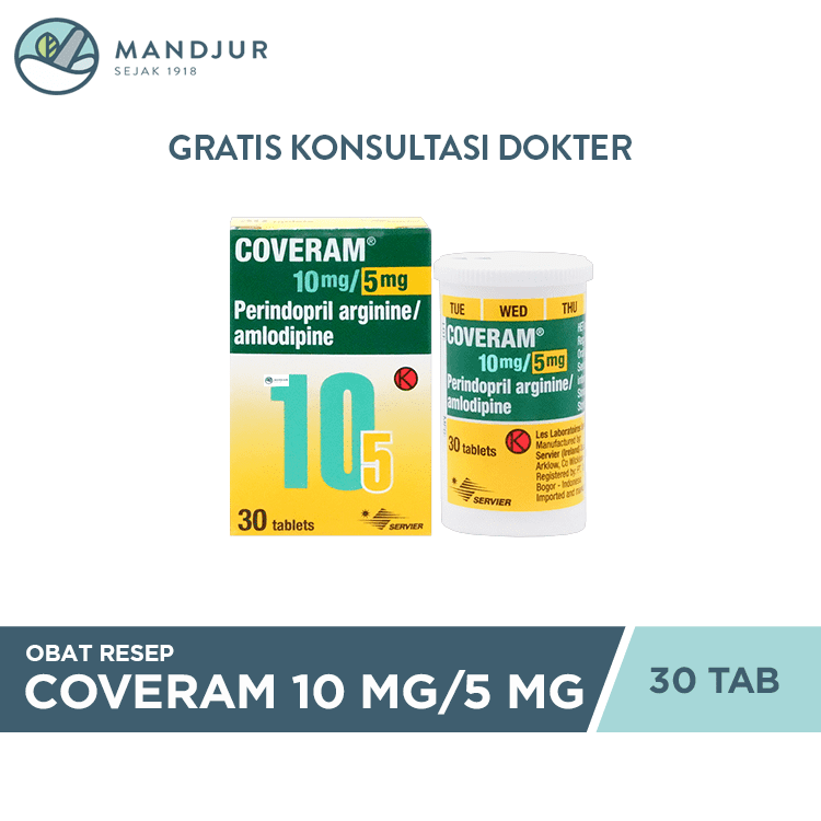Coveram 10 mg/5 mg 30 Tablet — Apotek Mandjur
