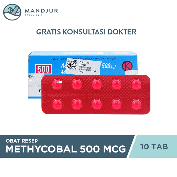Methycobal 500 mcg 10 Tablet — Apotek Mandjur