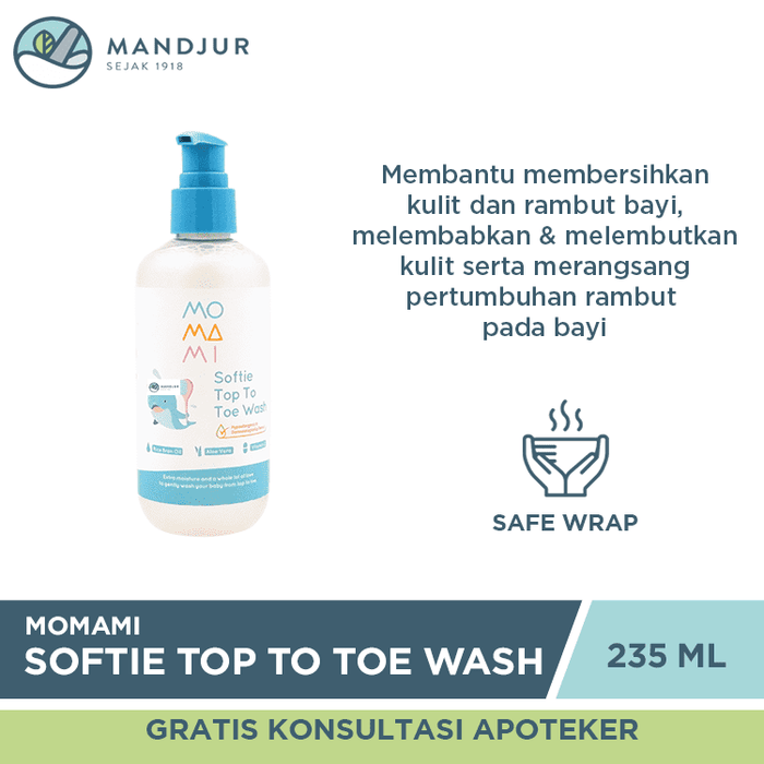 Momami Softie Top to Toe Wash 235 mL — Apotek Mandjur