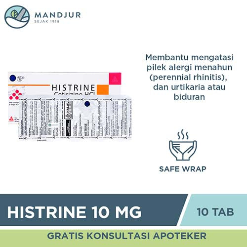 Histrine 10 Mg 10 Tablet — Apotek Mandjur