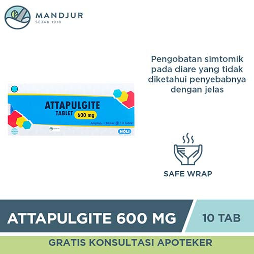 Attapulgite 600 mg 10 Tablet — Apotek Mandjur
