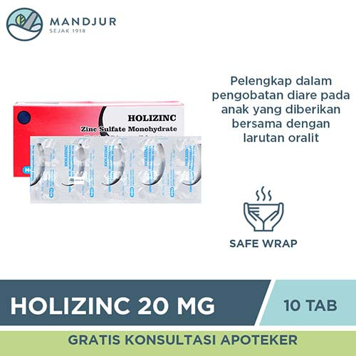 Holizinc 20 mg 10 Tablet — Apotek Mandjur