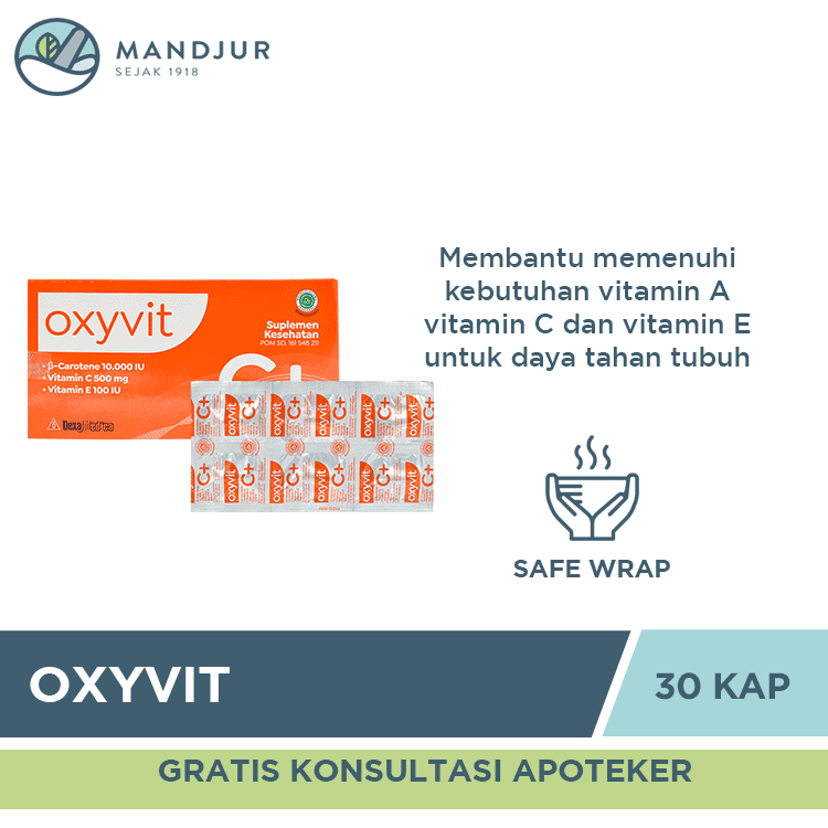 Oxyvit Box 30 Kaplet — Apotek Mandjur