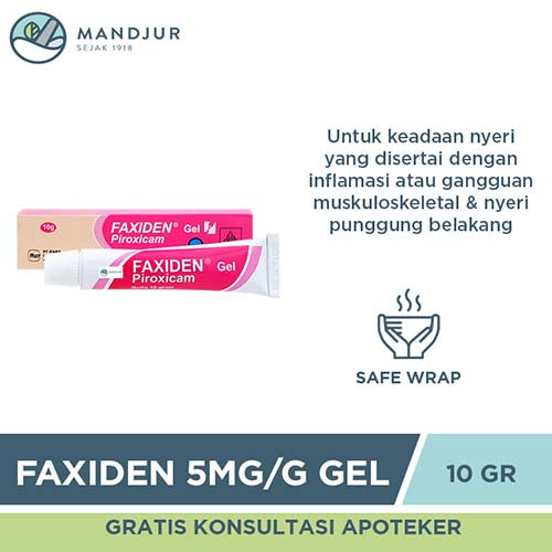 Faxiden 5 mg/g Gel 10 g — Apotek Mandjur