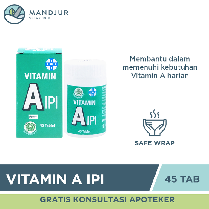 IPI Vitamin A 45 Tablet — Apotek Mandjur