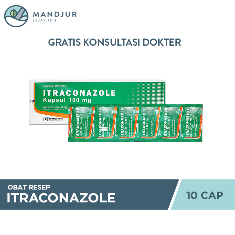 Itraconazole 100 Mg 10 Kapsul — Apotek Mandjur