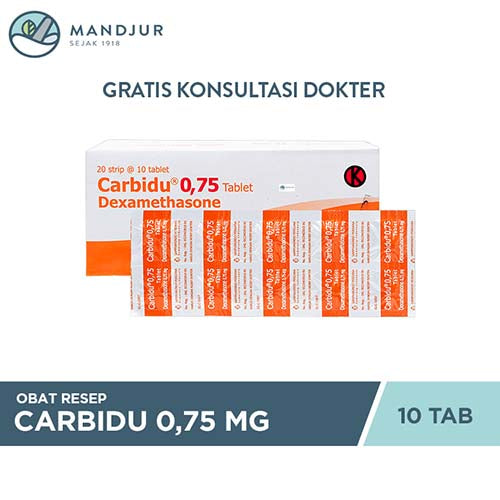 Carbidu 0.75 mg 10 Tablet — Apotek Mandjur