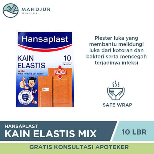 Hansaplast Kain Elastis Mix 10 Lembar — Apotek Mandjur