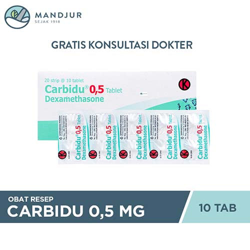 Carbidu 0.5 mg 10 Tablet — Apotek Mandjur