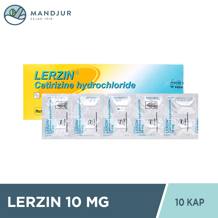Lerzin 10 Mg Strip 10 Kapsul — Apotek Mandjur