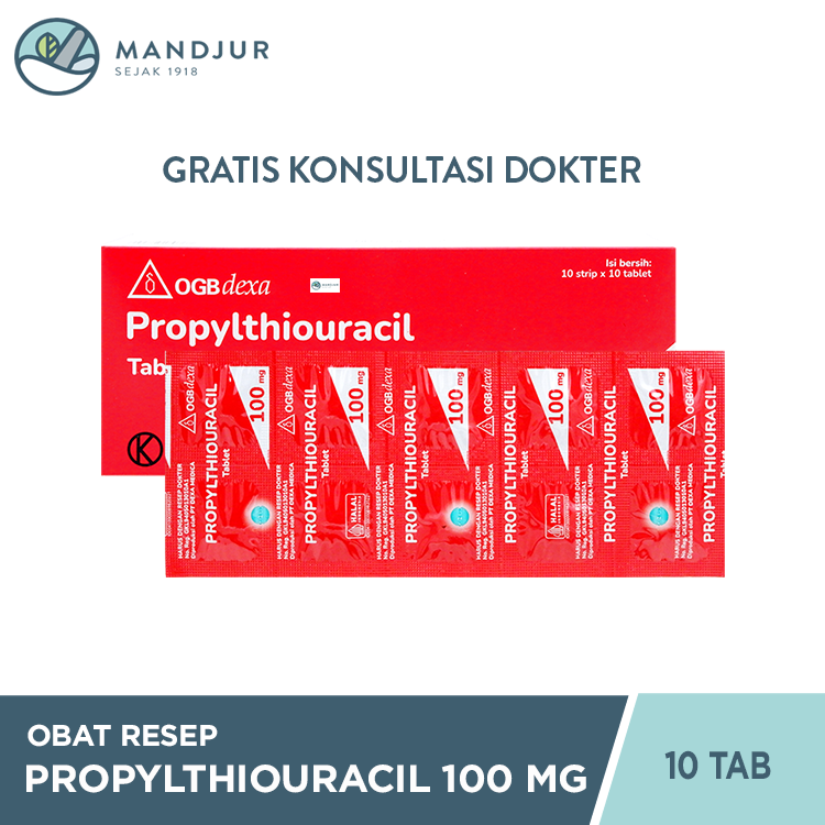 Propylthiouracil 100 Mg Strip 10 Tablet — Apotek Mandjur