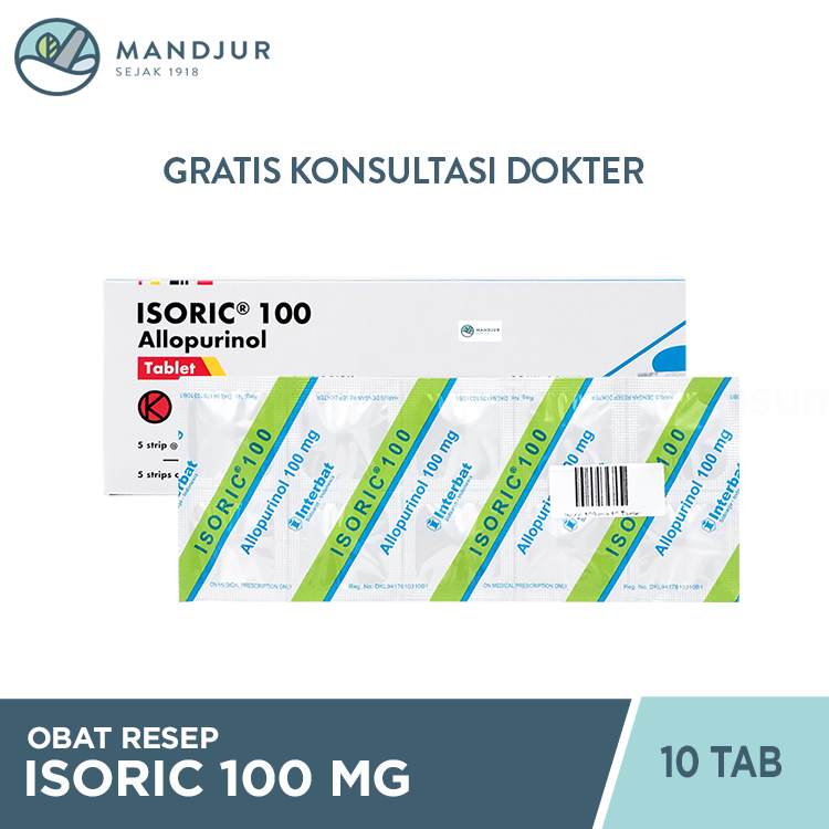 Isoric 100 mg 10 Tablet — Apotek Mandjur