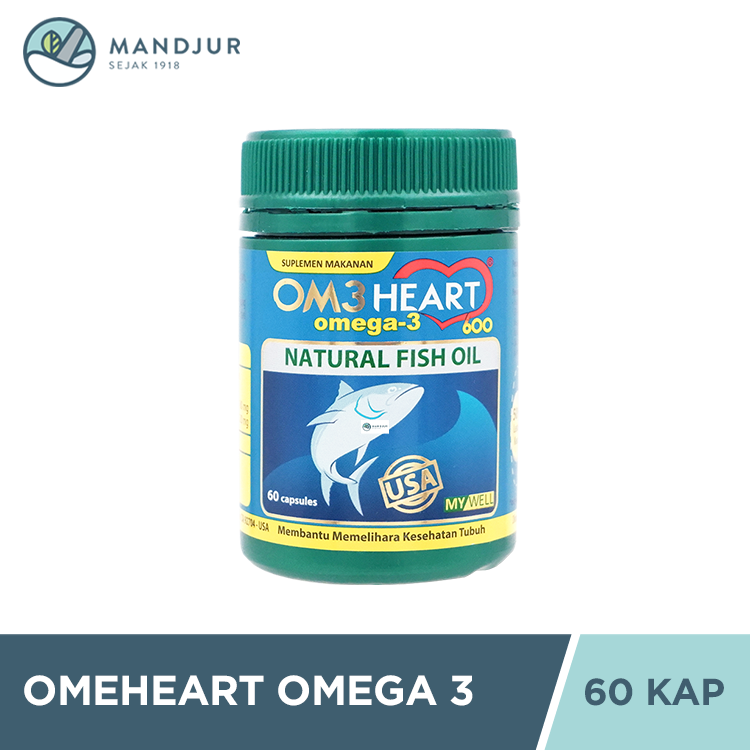 Omeheart Omega 3 Isi 60 Kapsul — Apotek Mandjur