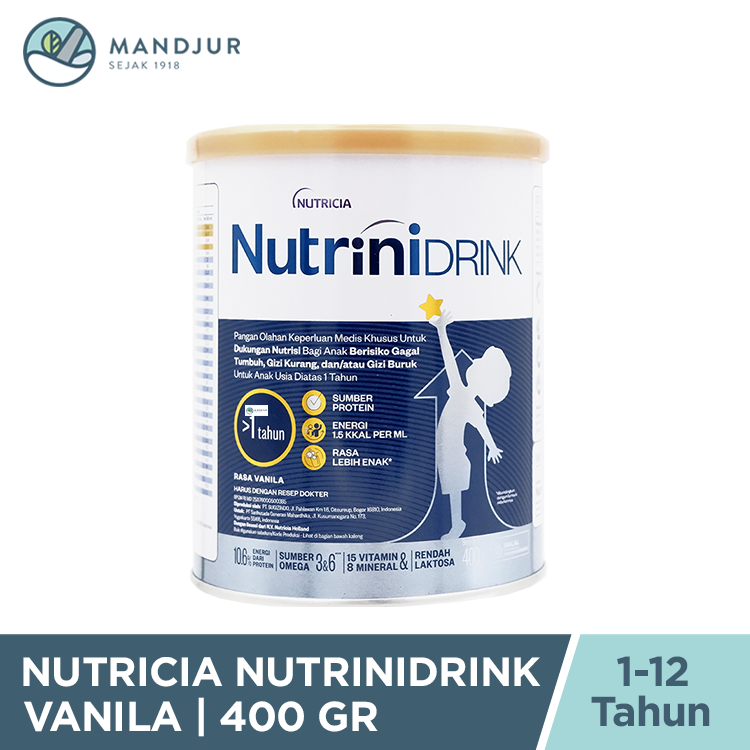Nutricia Nutrinidrink Powder Vanila 400 Gram — Apotek Mandjur