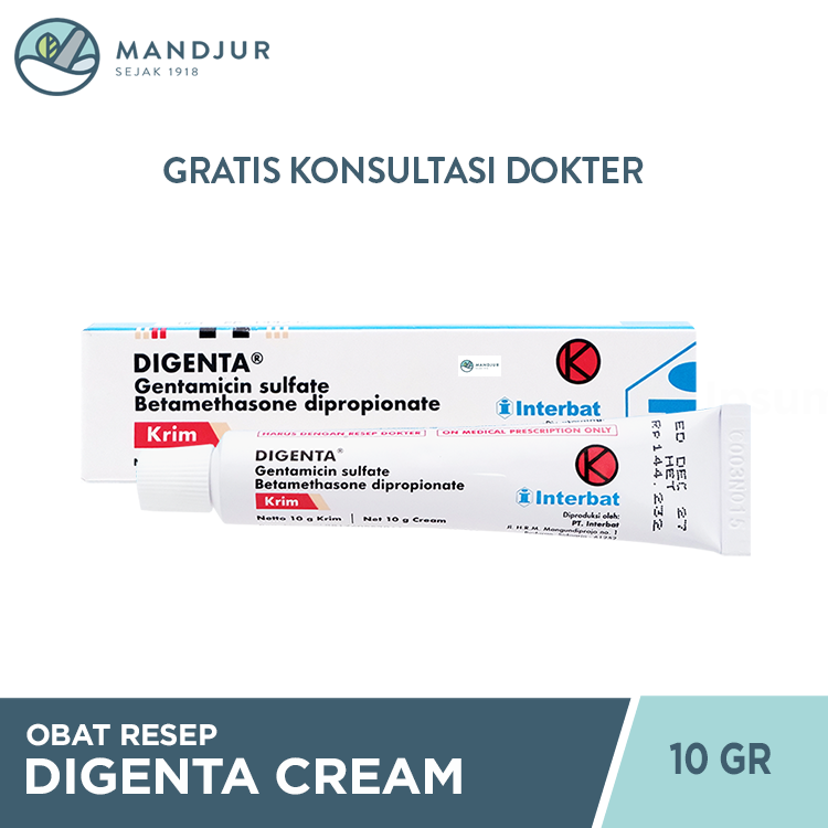 Digenta Cream 10 Gram — Apotek Mandjur