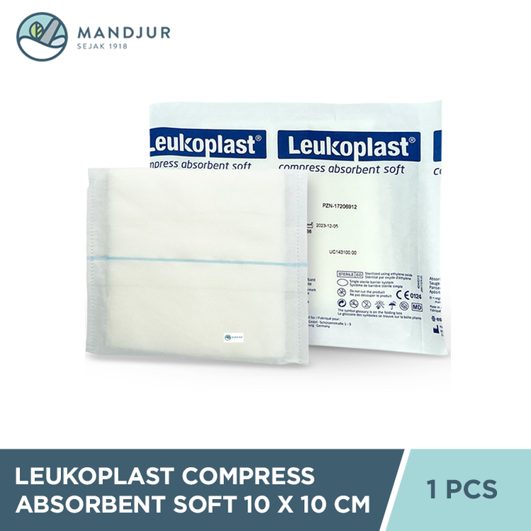Leukoplast Compress Absorbent Soft 10 CM x 10 CM — Apotek Mandjur