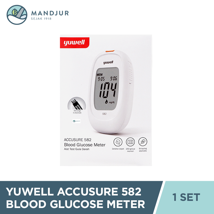 Yuwell Accusure 582 Blood Glucose Meter — Apotek Mandjur