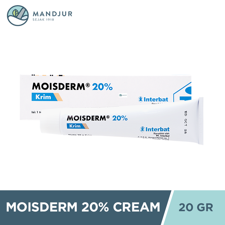 Moisderm 20% Cream 20 G — Apotek Mandjur