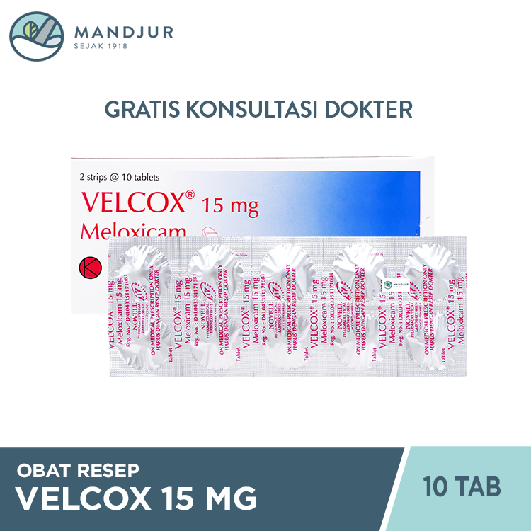 Velcox 15 mg 10 Tablet — Apotek Mandjur