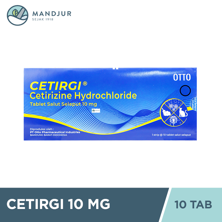 Cetirgi 10 Mg 10 Tablet — Apotek Mandjur