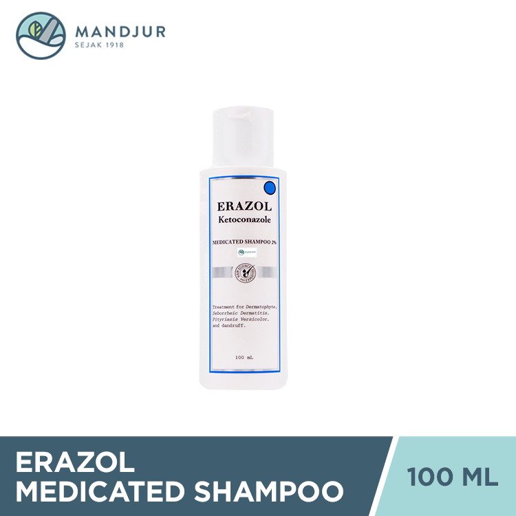 Erazol Medicated Shampoo 100 mL — Apotek Mandjur