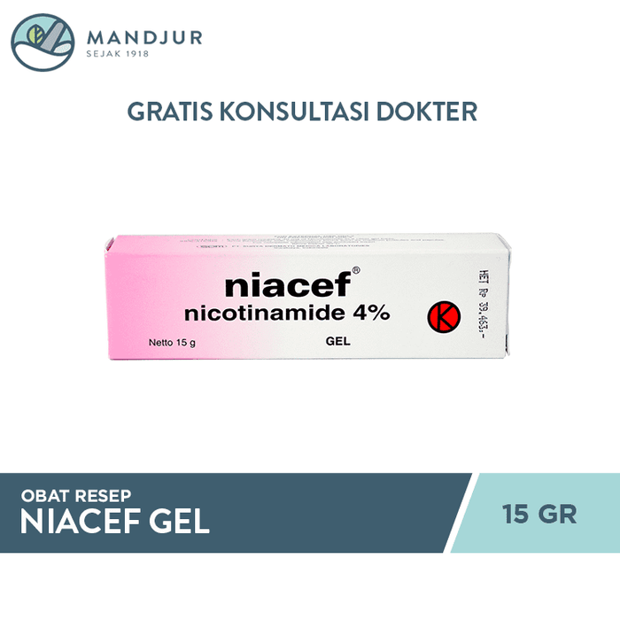 Niacef 4% Gel 15 Gram — Apotek Mandjur