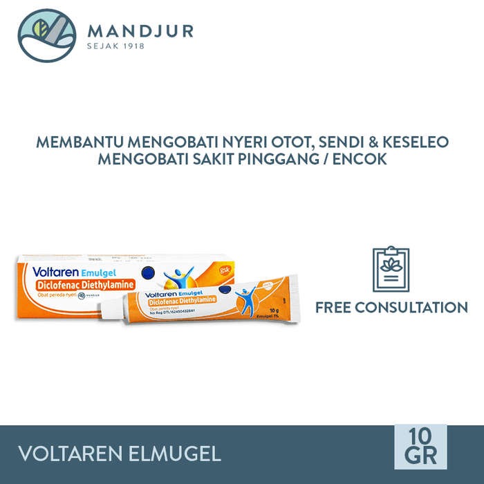 Voltaren Emulgel - 10 Gr — Apotek Mandjur